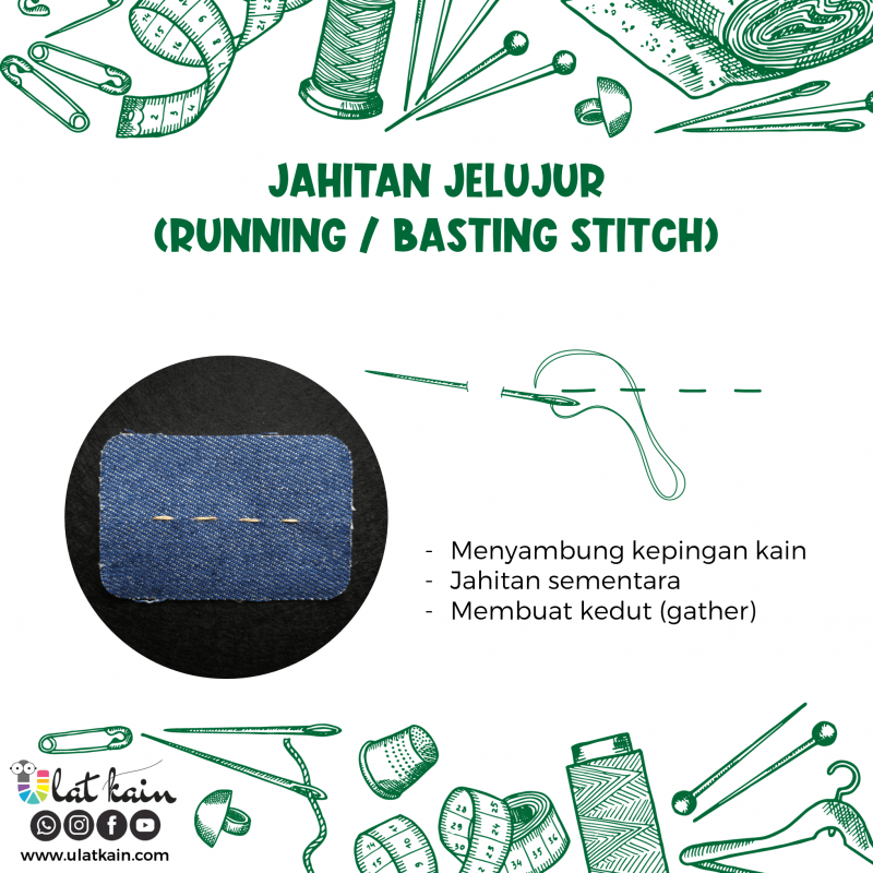 Jahitan Jelujur – Ulat Kain